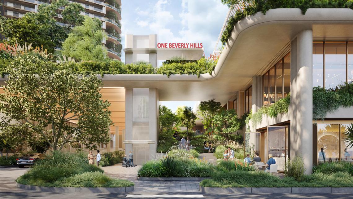 Construction begins for skyline-altering One Beverly Hills development | Urbanize LA